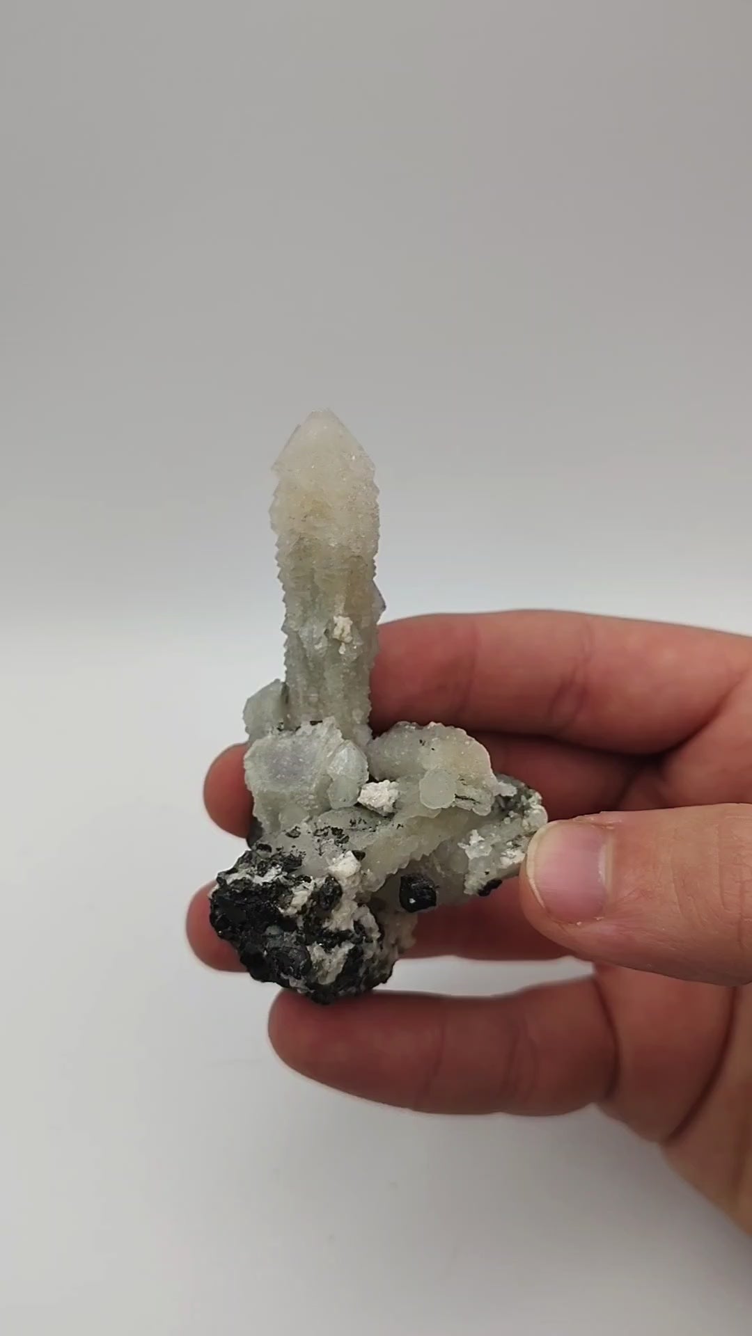Quartz with Magnetite – Fifer Minerals